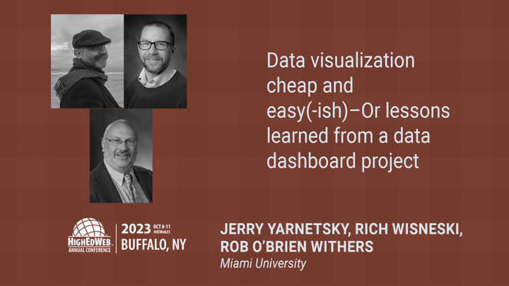 Data visualization cheap and easy(-ish) — Or, lessons learned from a ...